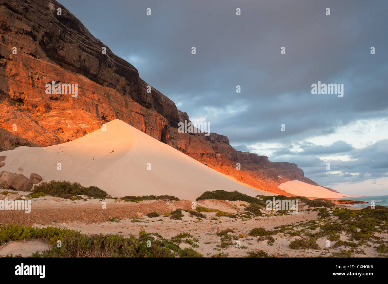Sand dunes of Archer, Socotra island, Yemen Stock Photo - Alamy