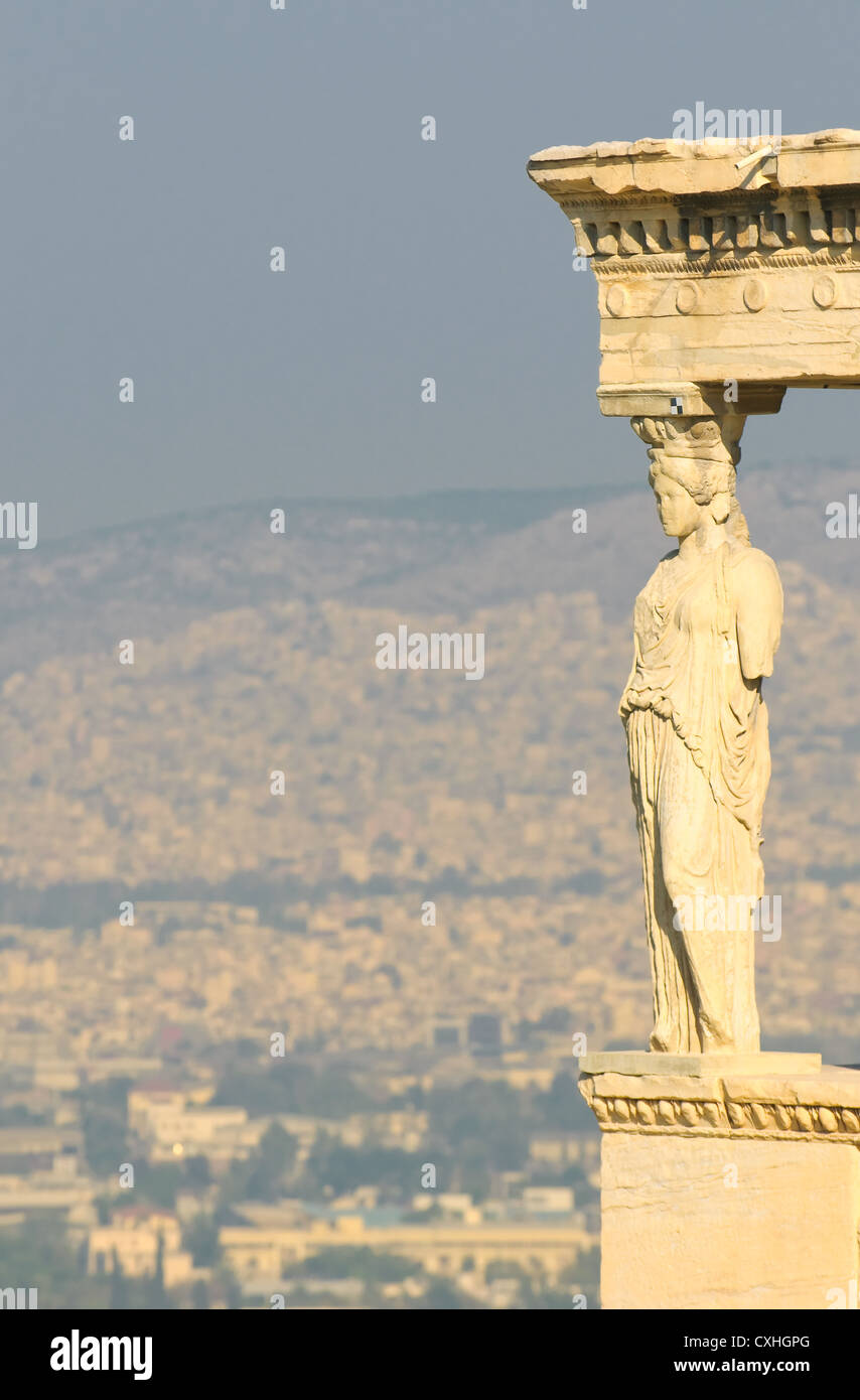 caryatids, acropolis, athens Stock Photo - Alamy