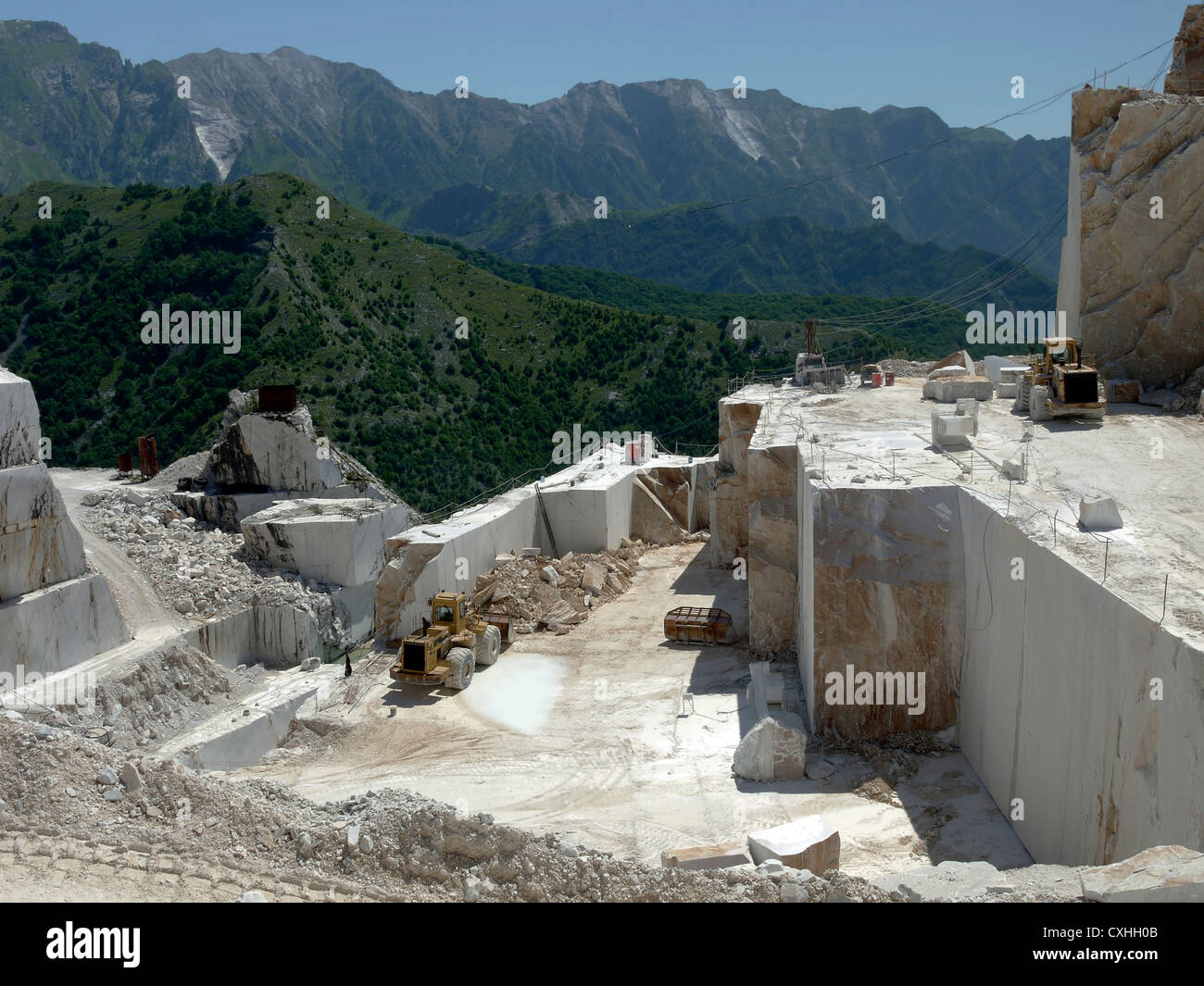 Marble quarry, Carrara, Italy Stock Photo - Alamy