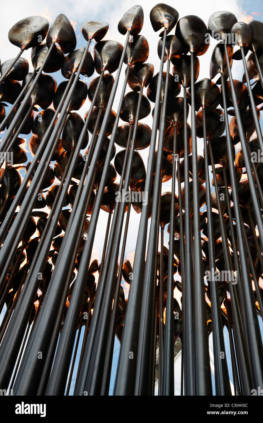 Olympic Cauldron, London, United Kingdom. Architect: Heatherwick Studio ...