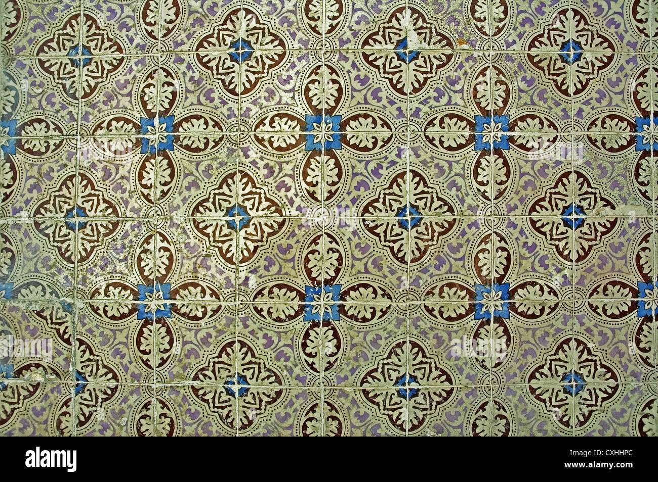 Old worn tiles hi-res stock photography and images - Alamy