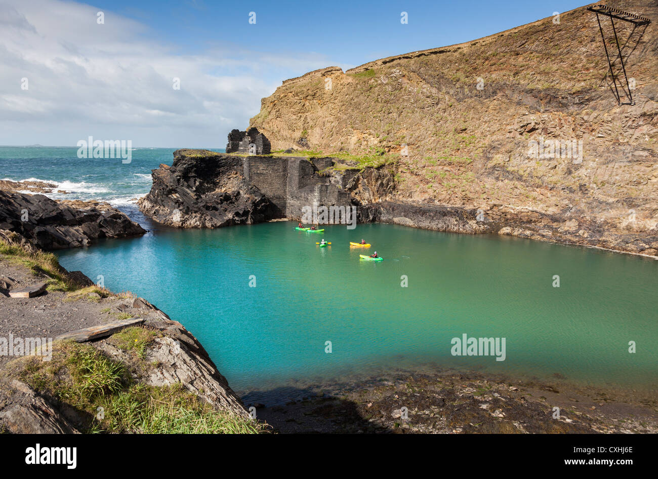 The blue lagoon pembrokeshire hi-res stock photography and images - Alamy
