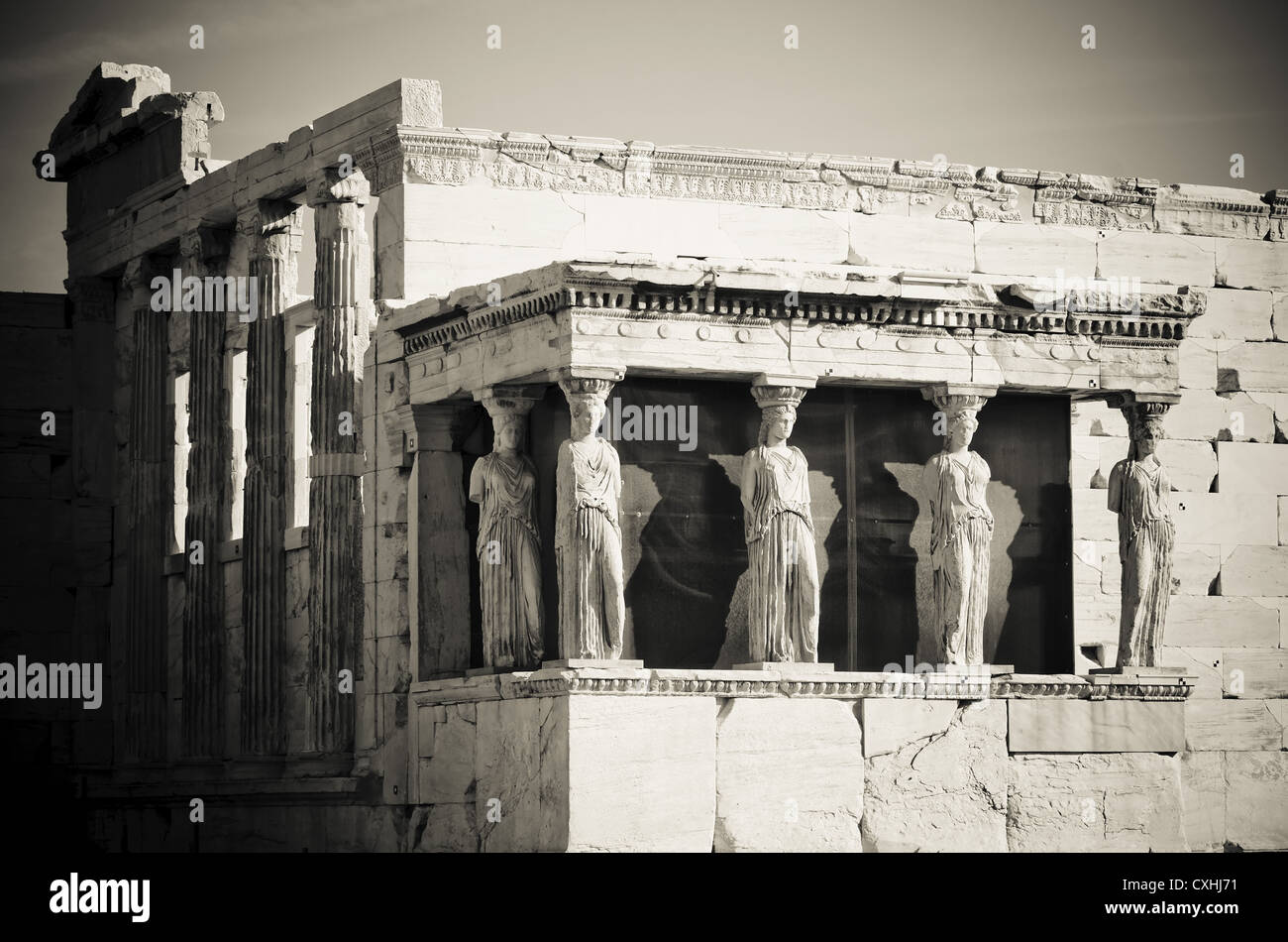 caryatids, acropolis, athens Stock Photo - Alamy