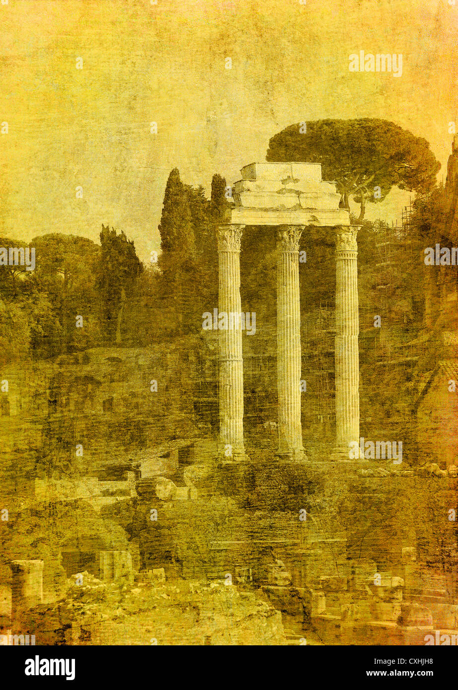 Roman ruins rome hi-res stock photography and images - Alamy