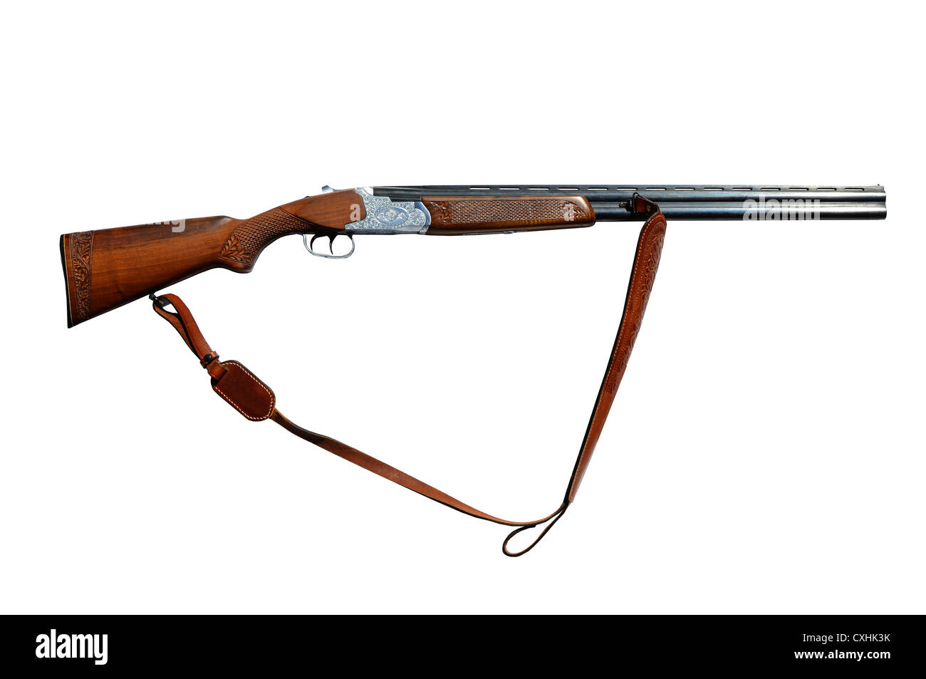 Rifle isolated on white background Stock Photo - Alamy