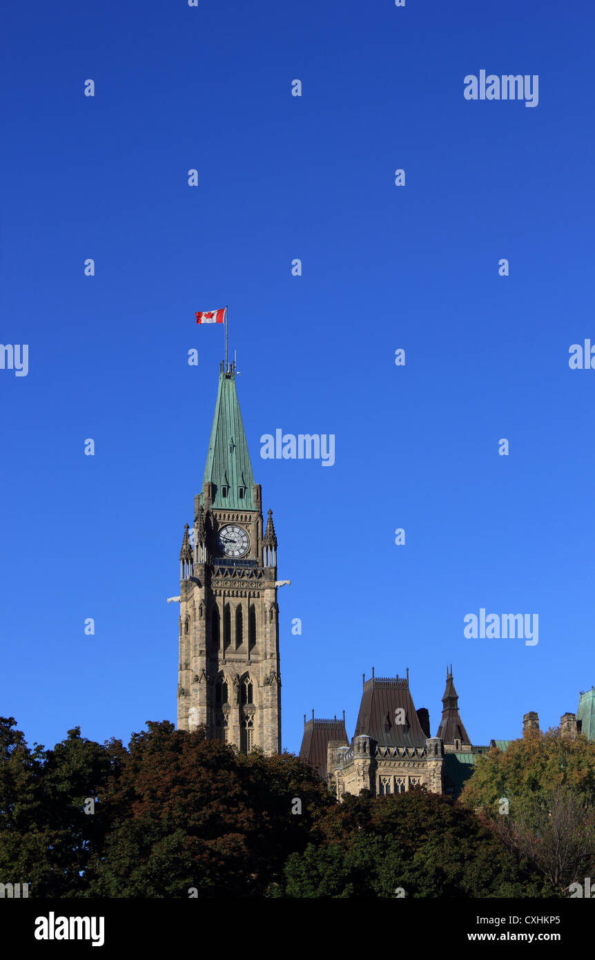 The Peace Tower on Parliament Hill, Ottawa, Canada Stock Photo - Alamy