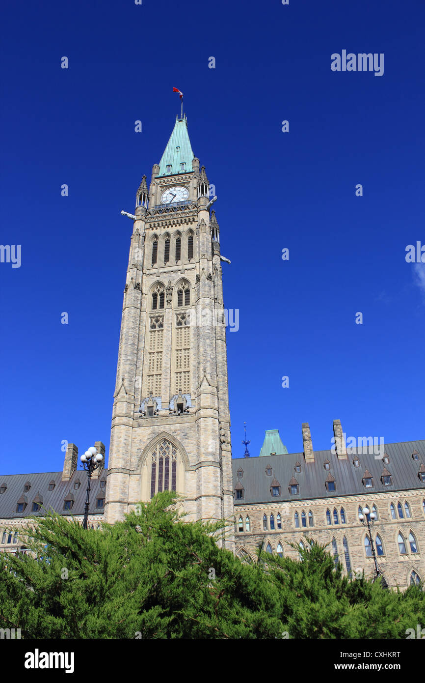 The Peace Tower on Parliament Hill, Ottawa, Canada Stock Photo - Alamy