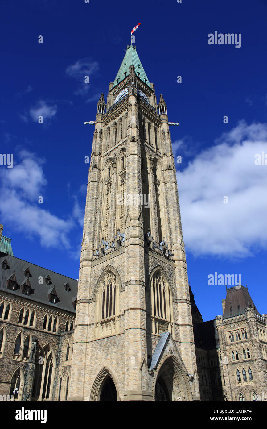 The Peace Tower on Parliament Hill, Ottawa, Canada Stock Photo - Alamy