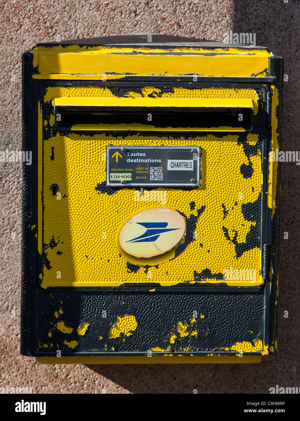 Old french post box hi-res stock photography and images - Alamy