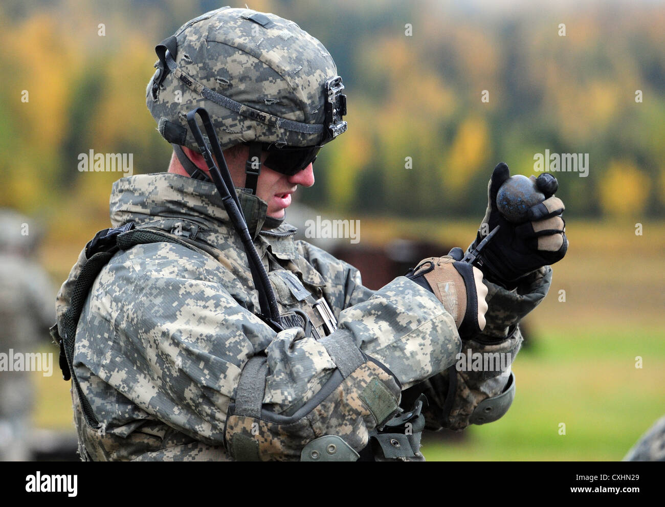 Both soldiers assigned to 545th military police company hi-res stock ...
