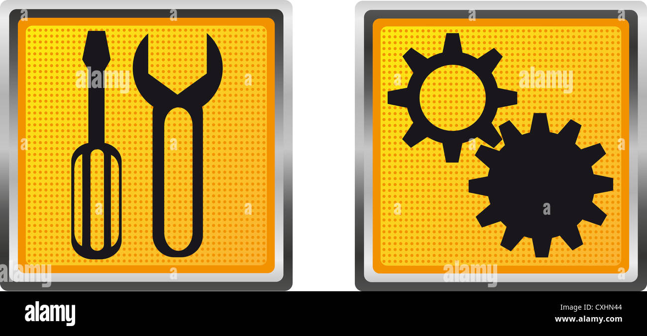 icons service for design illustration isolated on white background ...