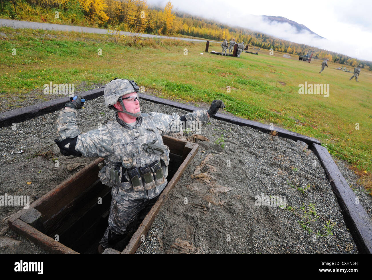 Both soldiers assigned to 545th military police company hi-res stock ...