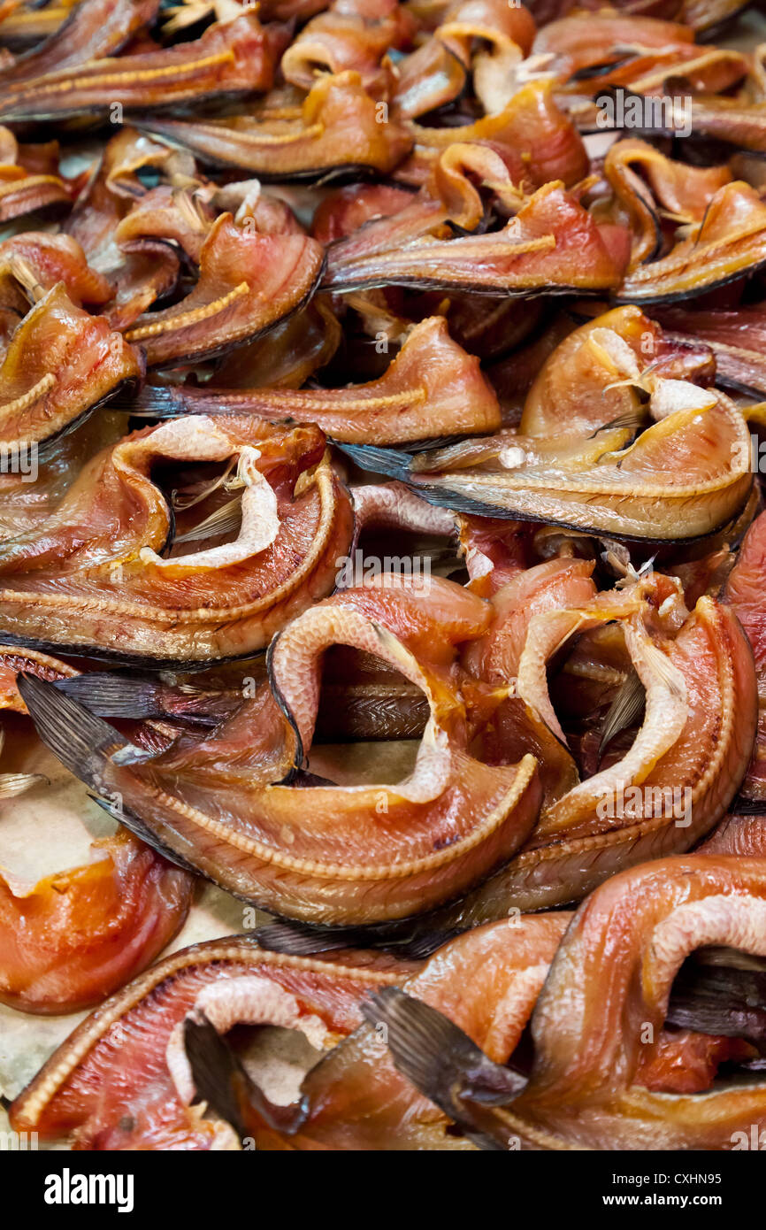 Dried Fish on a Fish Market in Chiang Mai in Thailand Stock Photo - Alamy