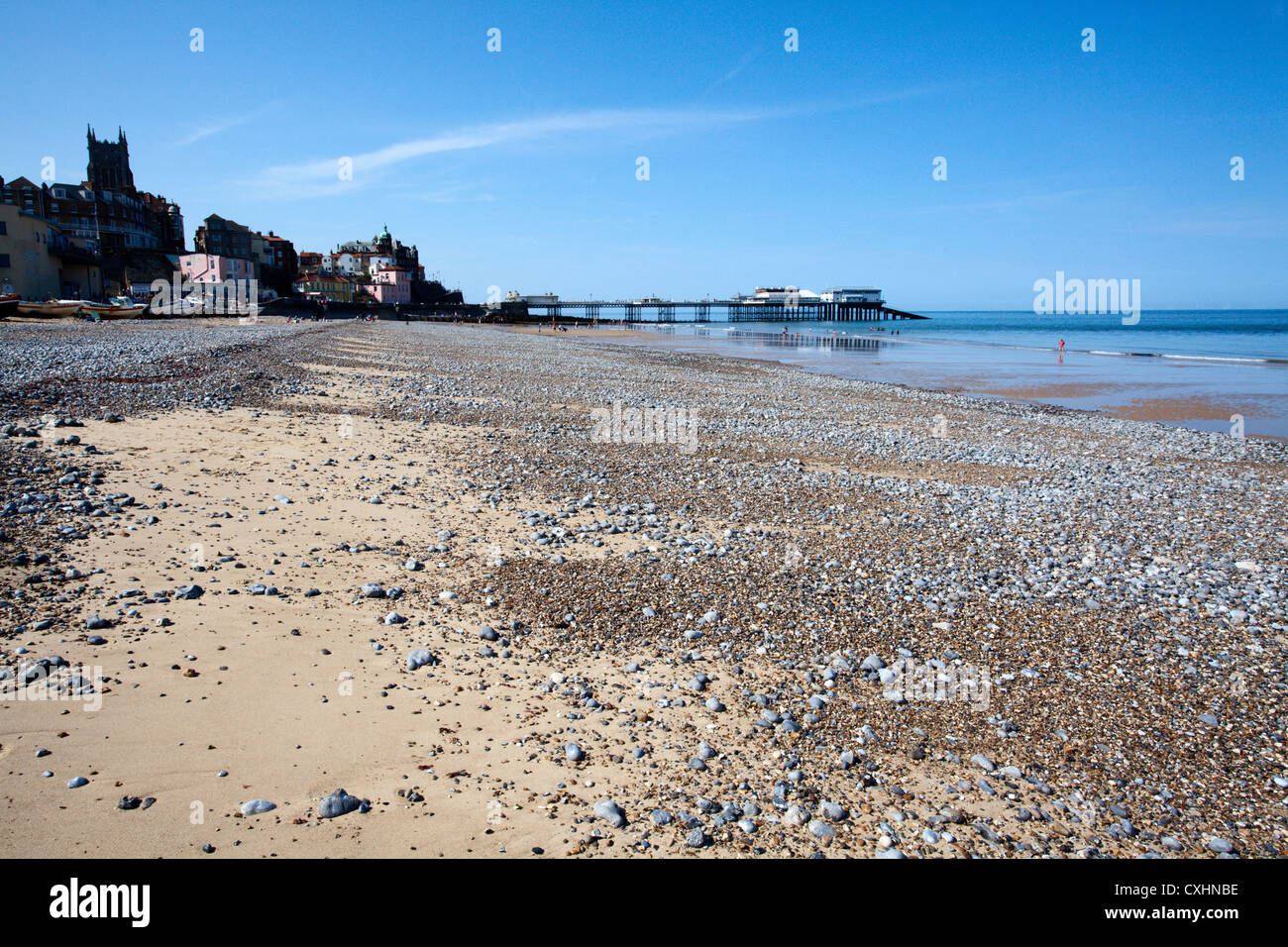 Sand and Shingle on Cromer Beach Norfolk England Stock Photo - Alamy