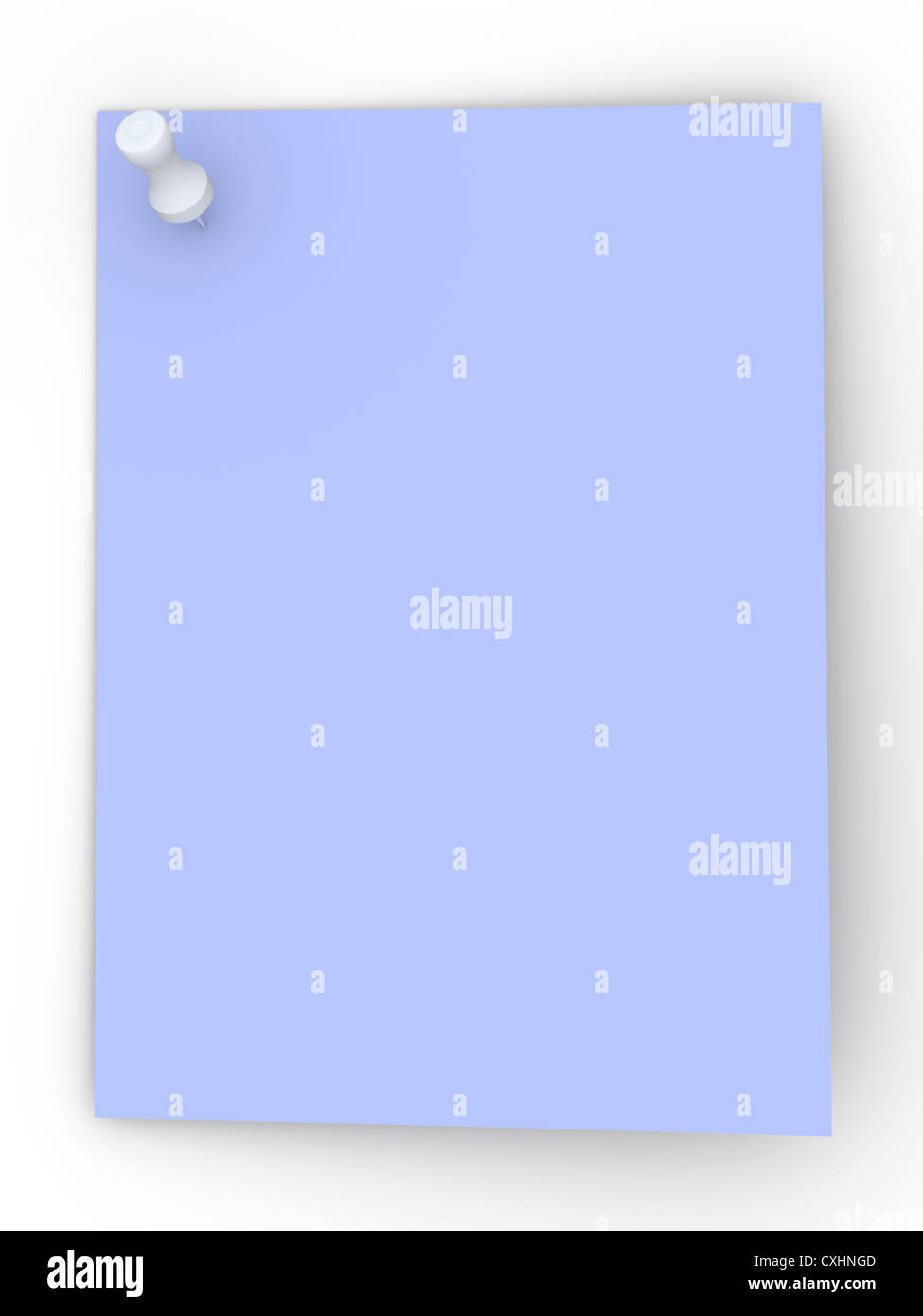 Blank pinned note Stock Photo - Alamy