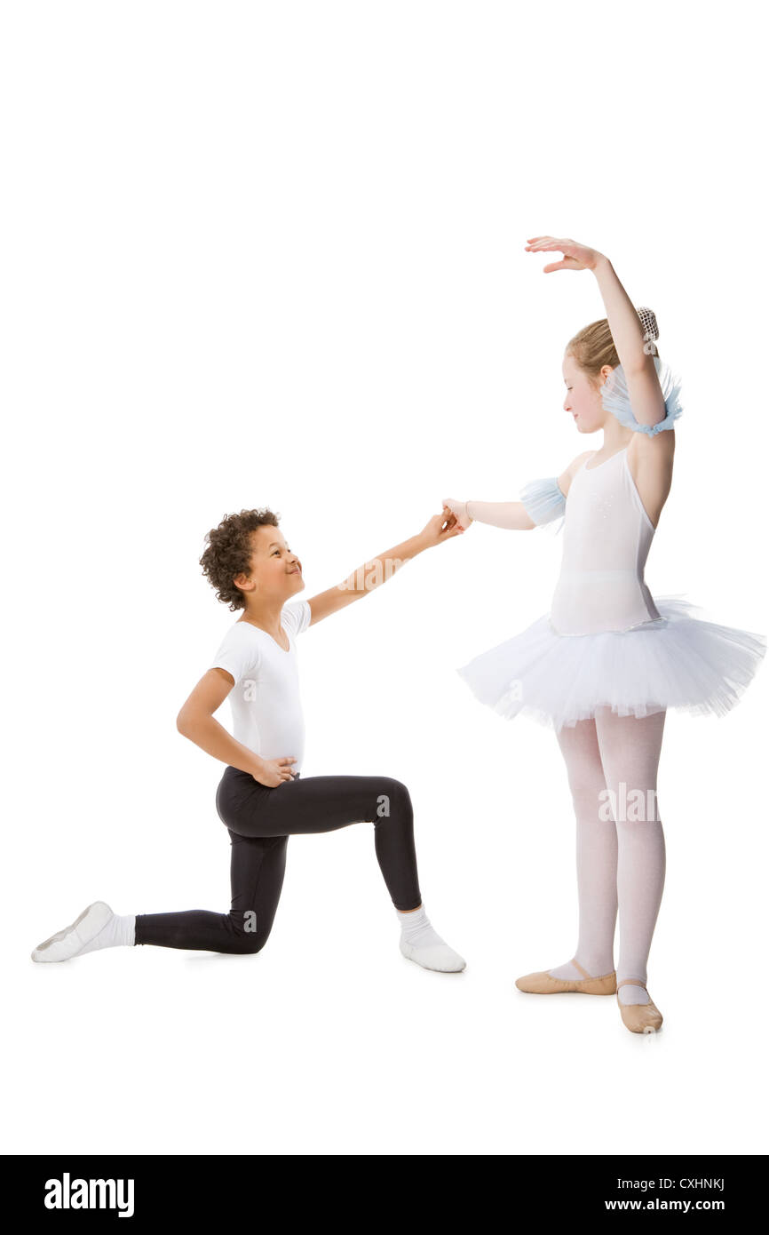 interracial children dancing together Stock Photo - Alamy