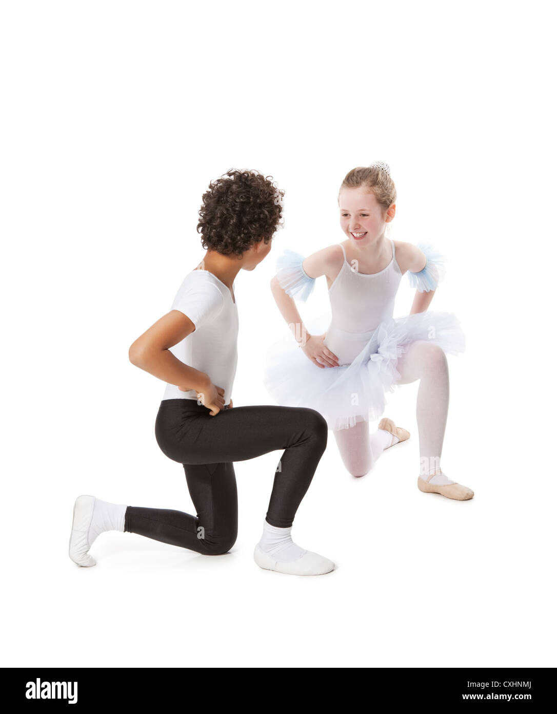 interracial children dancing together Stock Photo - Alamy