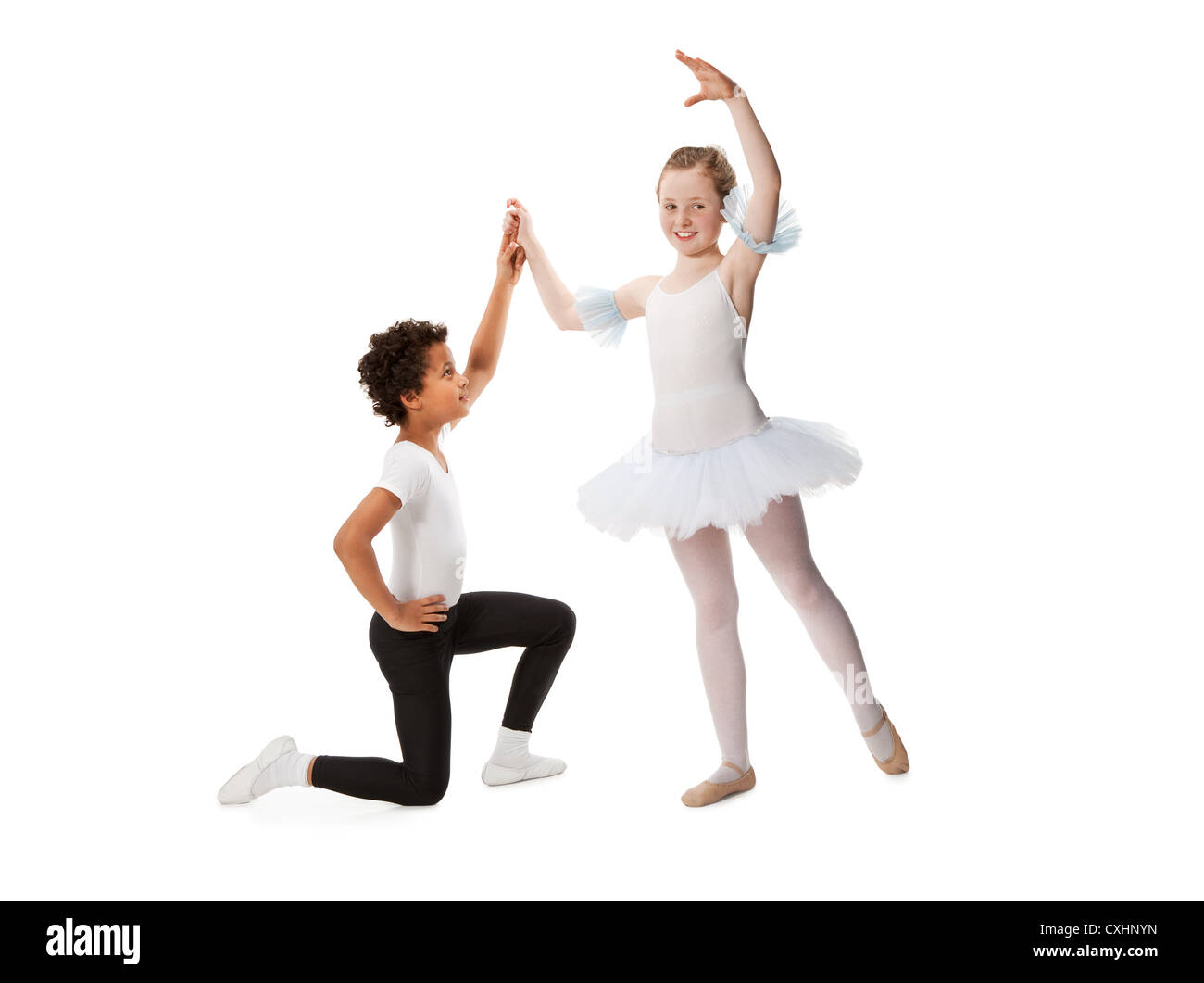 interracial children dancing together Stock Photo - Alamy