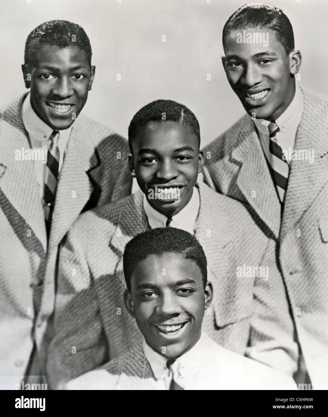 THE CROWS US R&B vocal group about 1954 when they were one-hit wonders ...