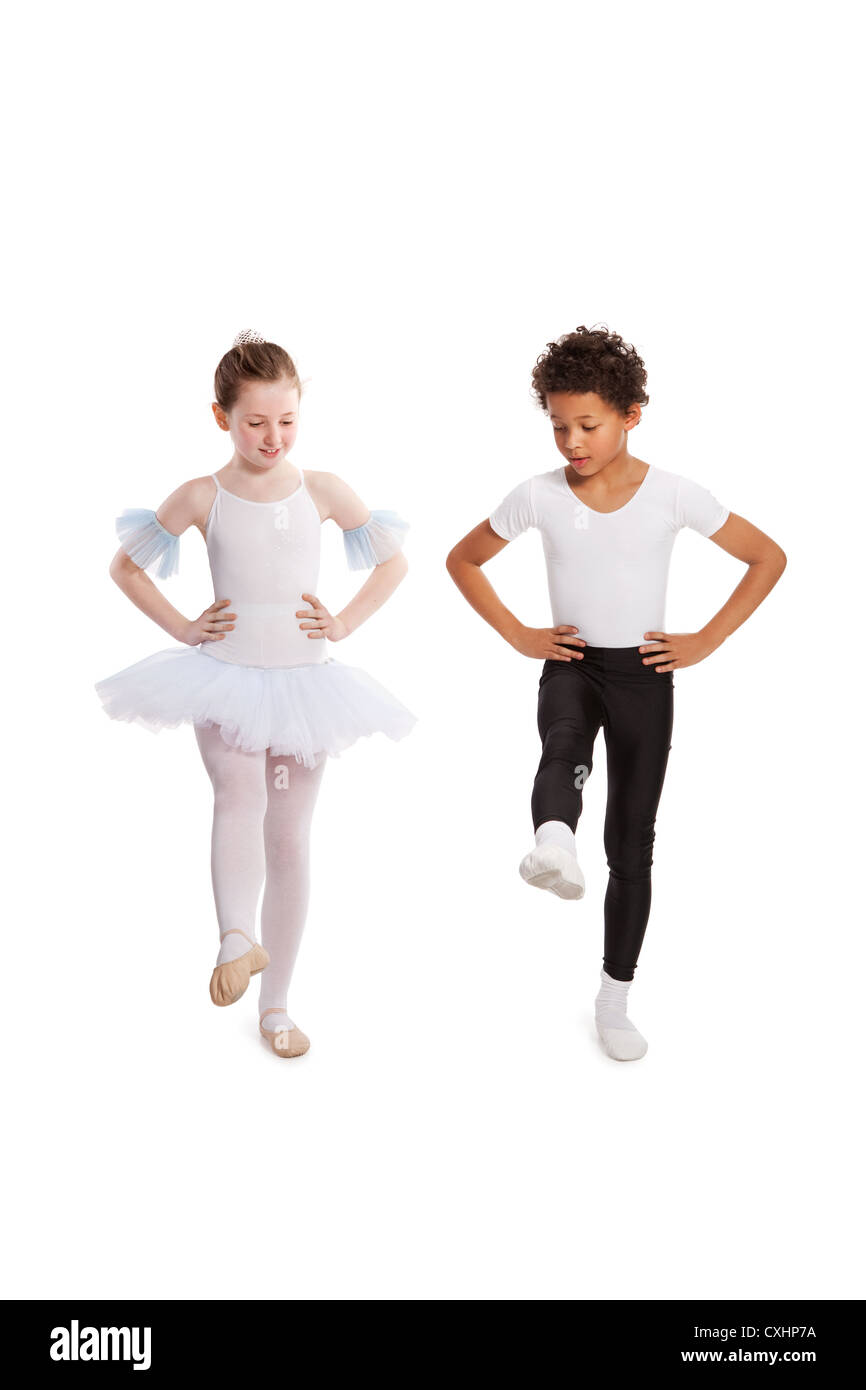 interracial children dancing together Stock Photo - Alamy