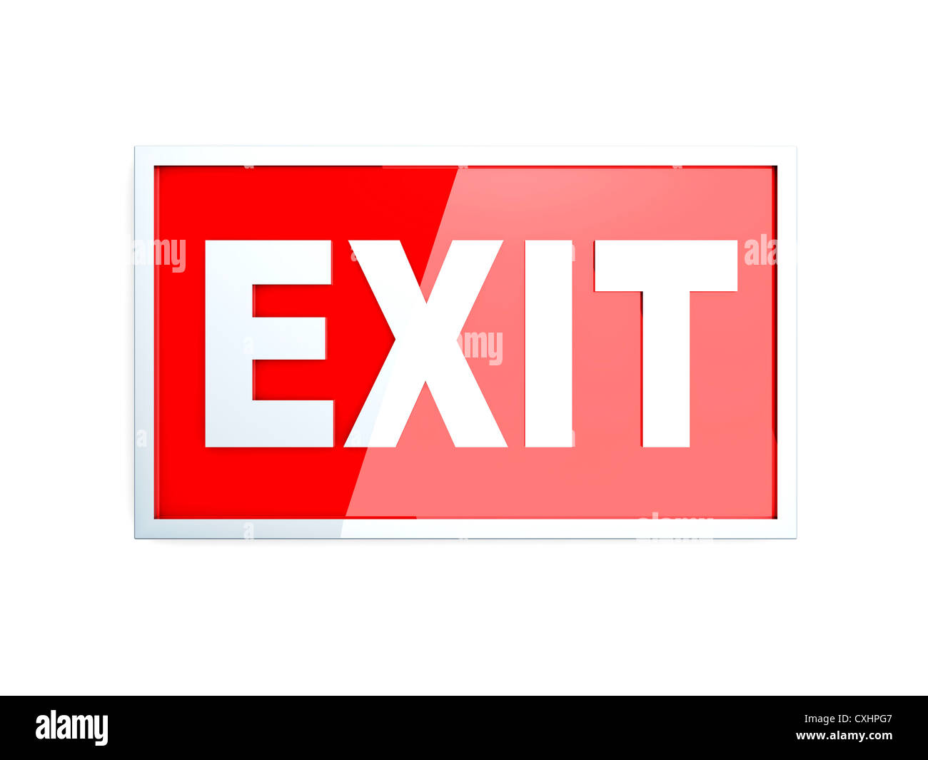A exit sign Stock Photo - Alamy