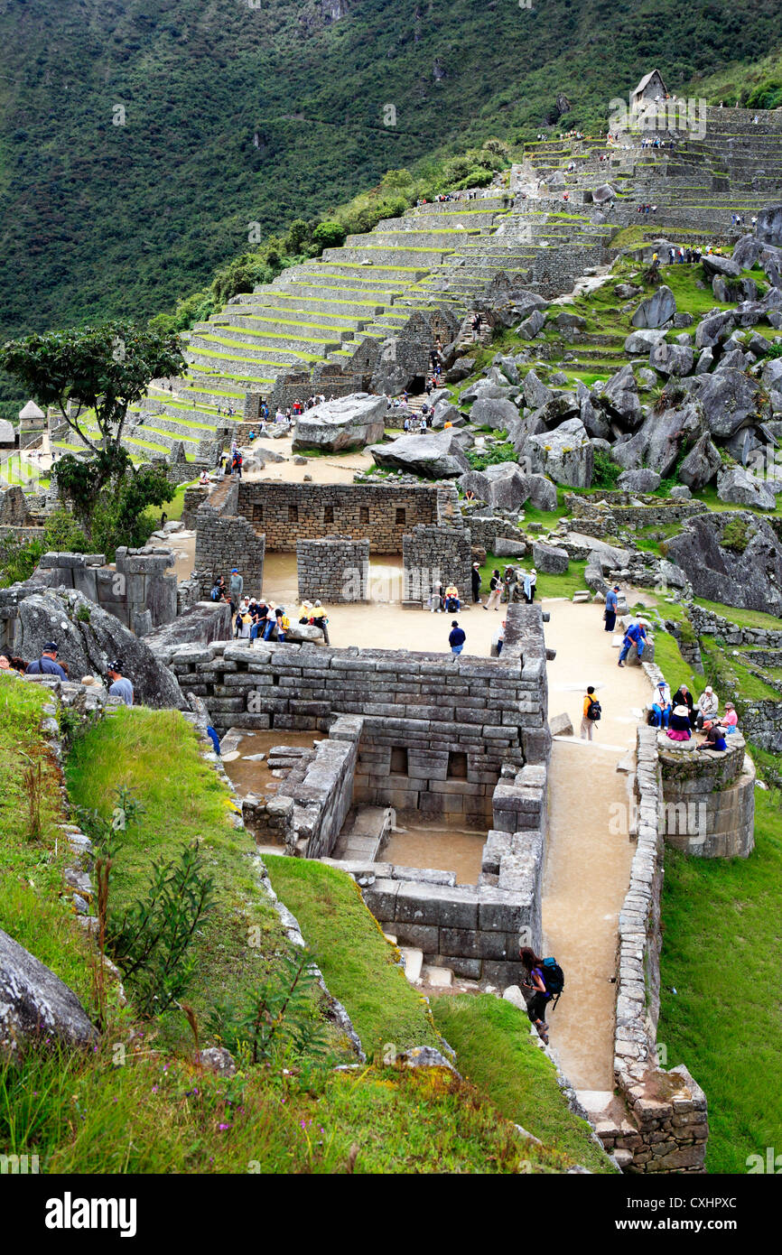 Machu Picchu archaeological site, Cuzco, Peru Stock Photo - Alamy