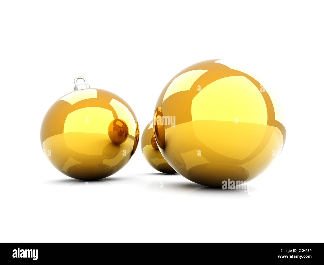 Gold white 3d balls Cut Out Stock Images & Pictures - Alamy