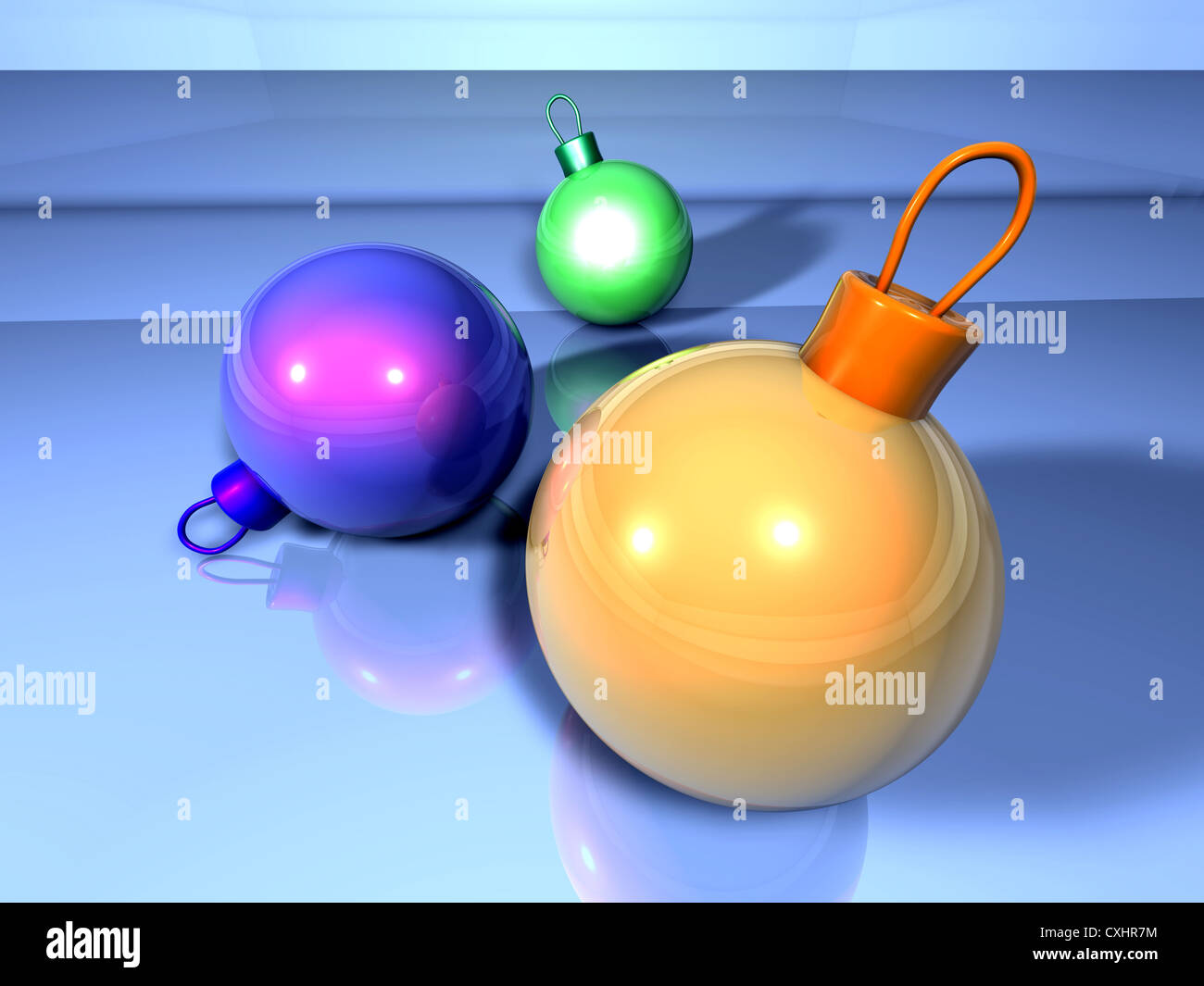 Christmas glitter Balls Stock Photo - Alamy
