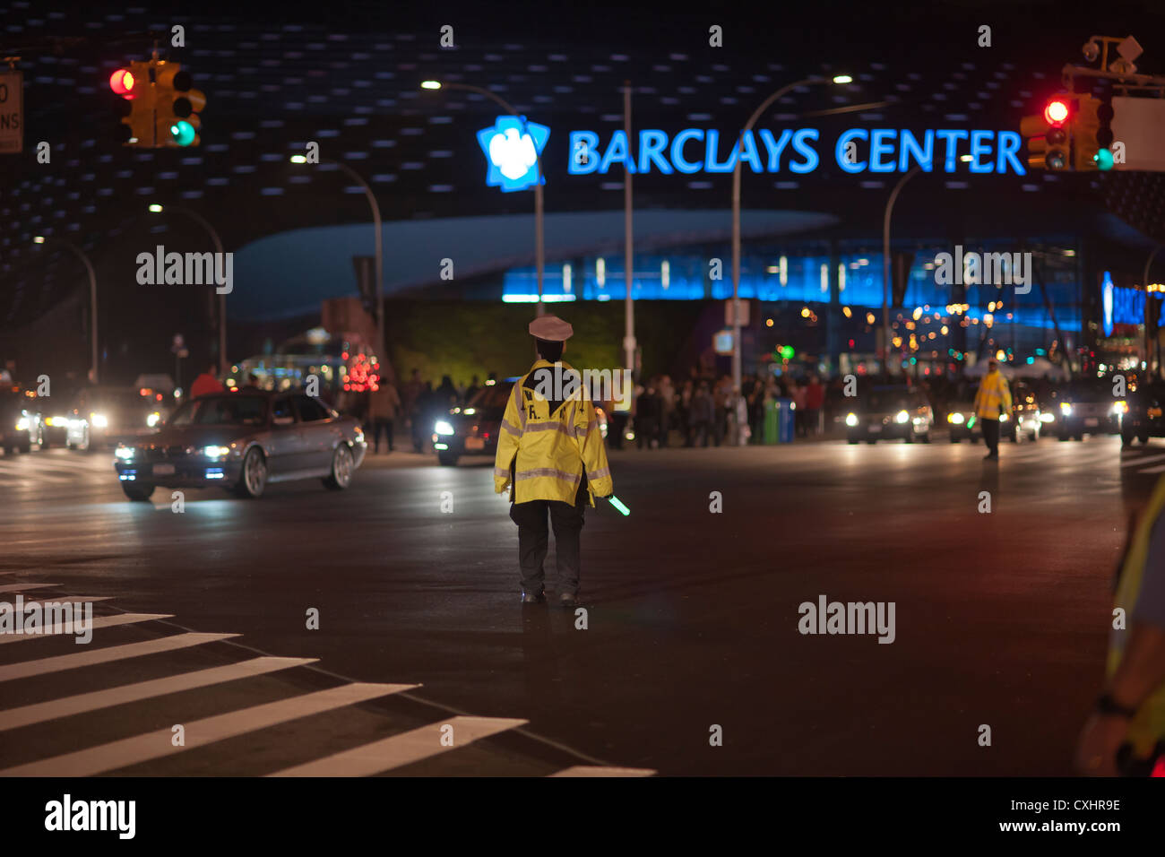 Crowds arrive on opening night for the Barclays Center in Brooklyn in ...