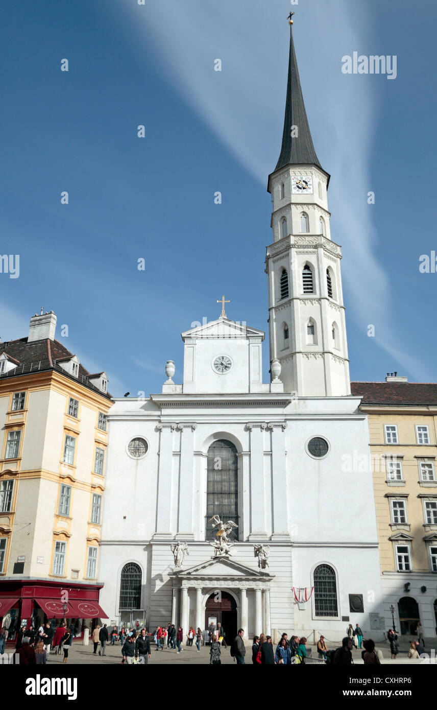 St. Michael's Church, a Roman Catholic church in Vienna, Austria Stock ...