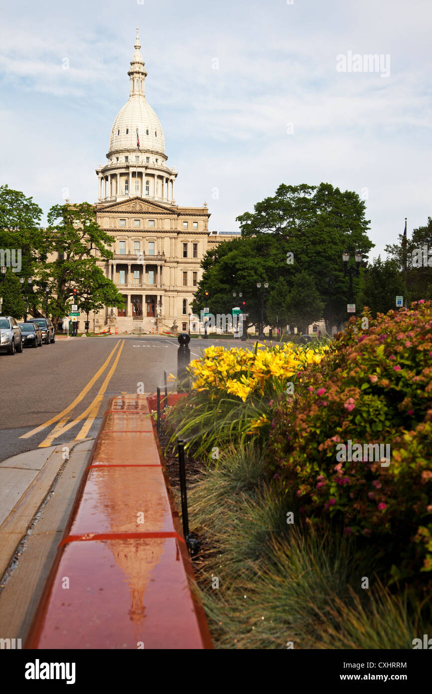 Lansing, Michigan - State Capitol Building Stock Photo - Alamy