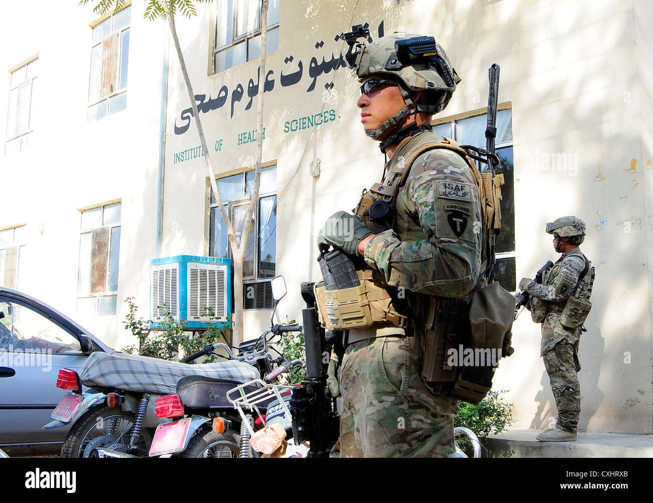Sgt. Matthew Blanchett, a security force member with the U.S. Army ...