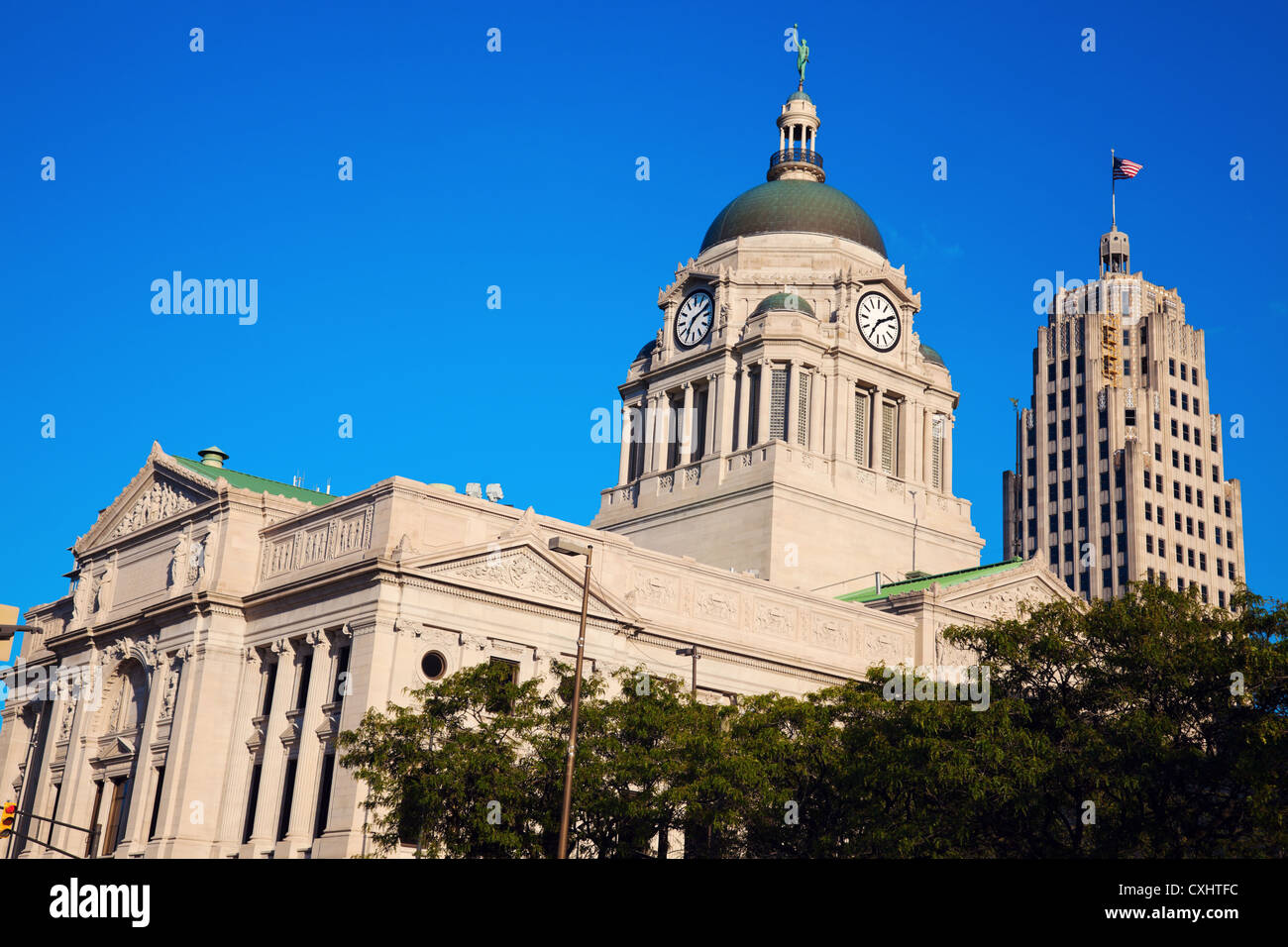 Old courthouse in the center of Big Bend, Indiana Stock Photo - Alamy