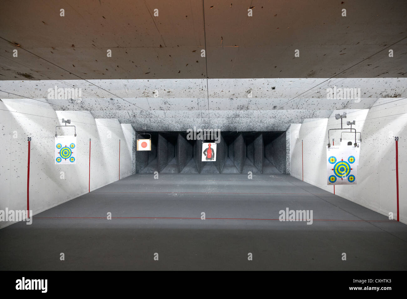 human shape paper target at a gun range in florida usa Stock Photo - Alamy