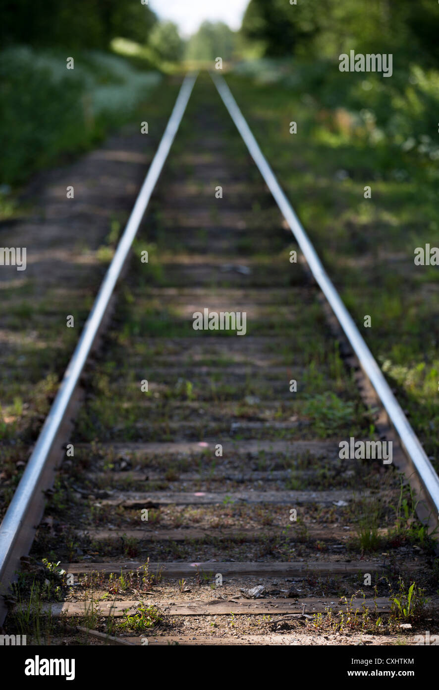 Long straight railroad hi-res stock photography and images - Alamy