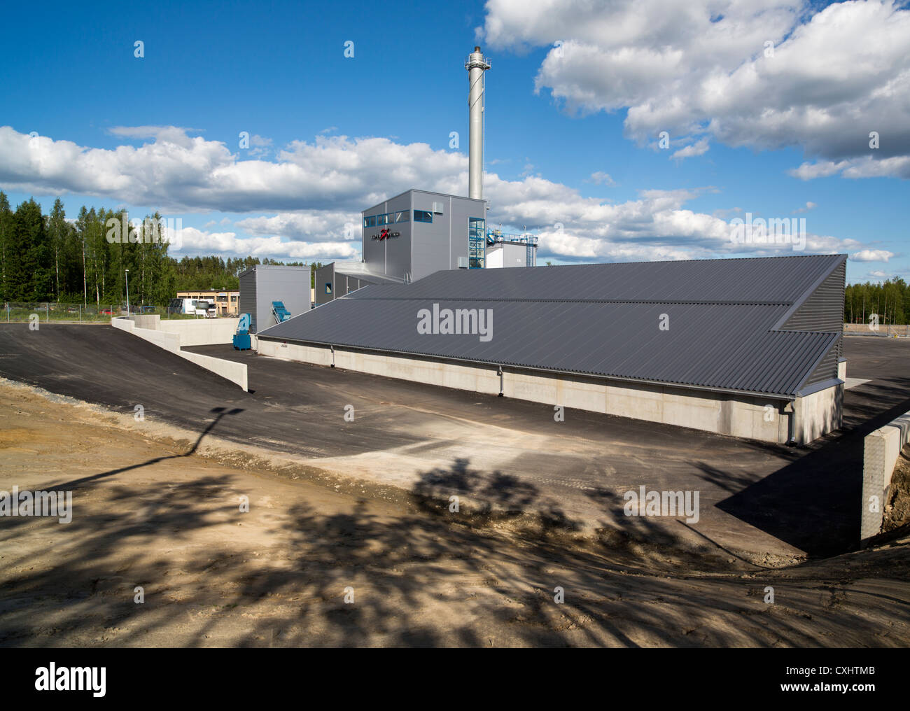 Brand new communal district heating power plant for a small town ...