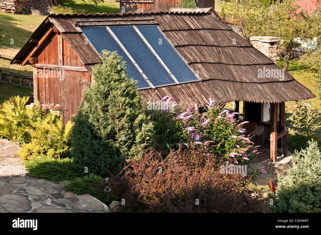 Solar panels old house hi-res stock photography and images - Alamy