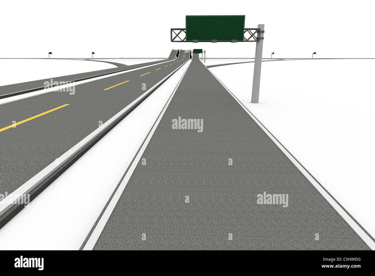 A Highway interchange Stock Photo - Alamy