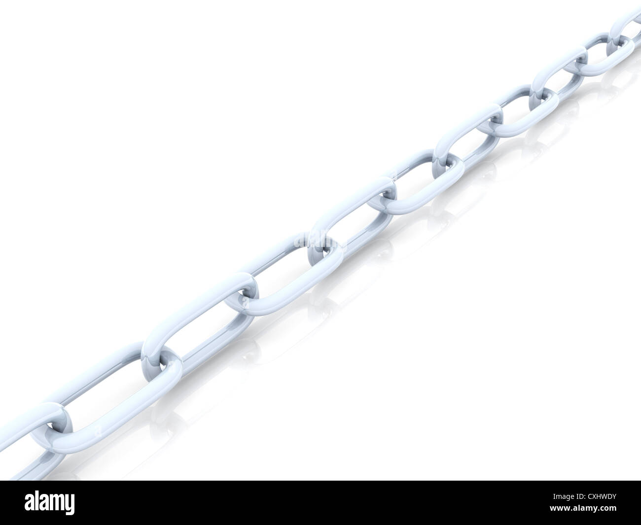 Metal steel linked chain Cut Out Stock Images & Pictures - Alamy