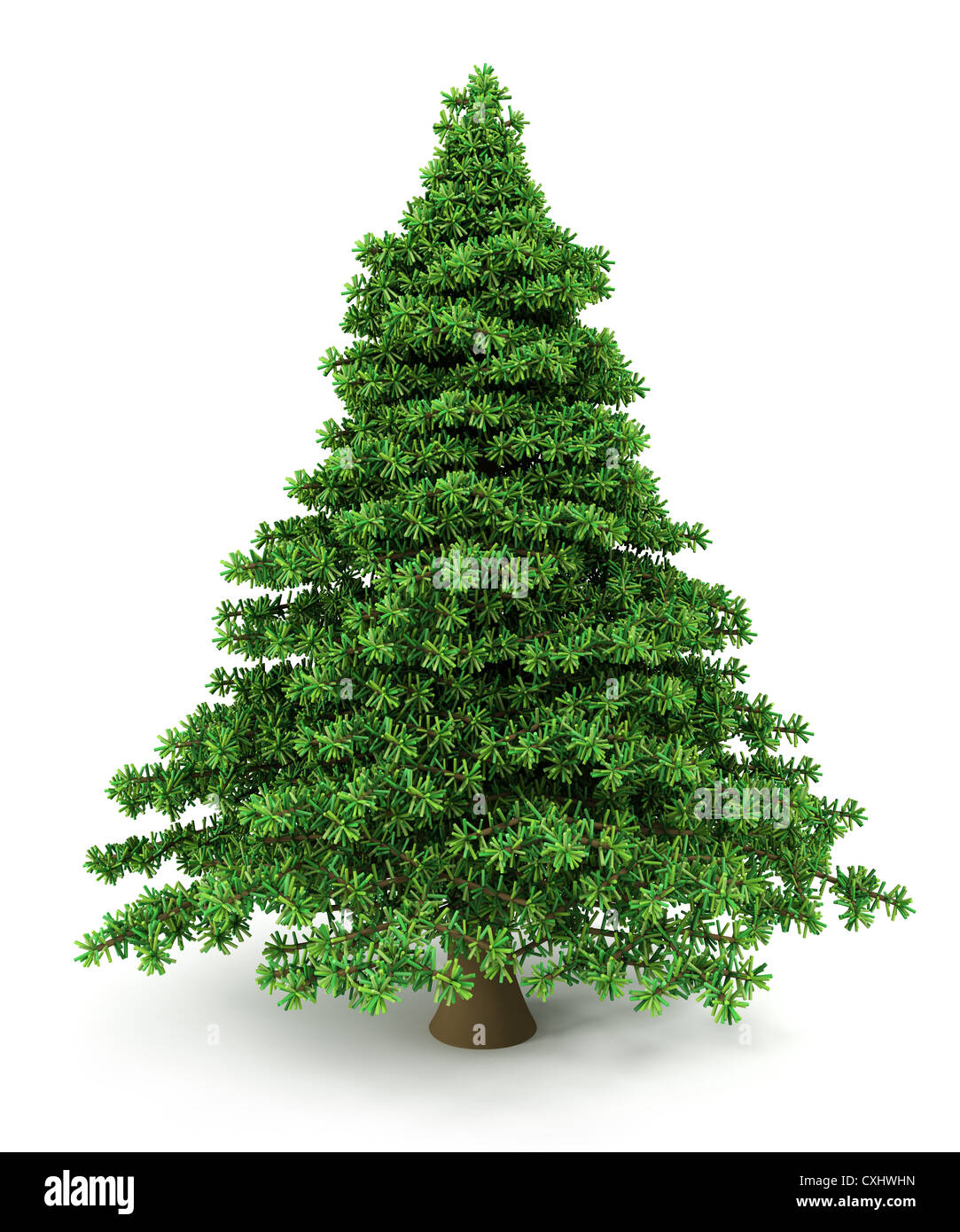 Traditional pine tree christmas Cut Out Stock Images & Pictures - Alamy
