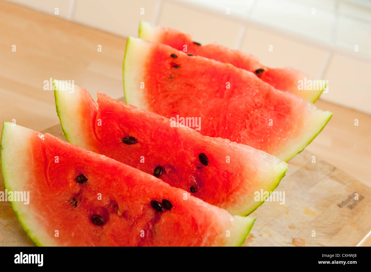 Fresh water melon slices hi-res stock photography and images - Alamy