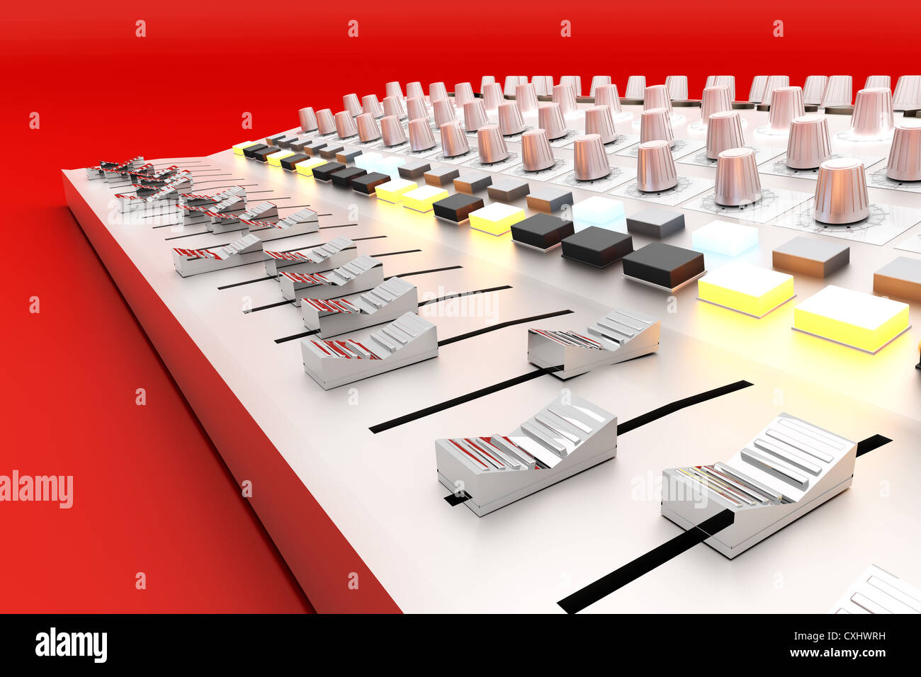 A Mixing board Stock Photo - Alamy