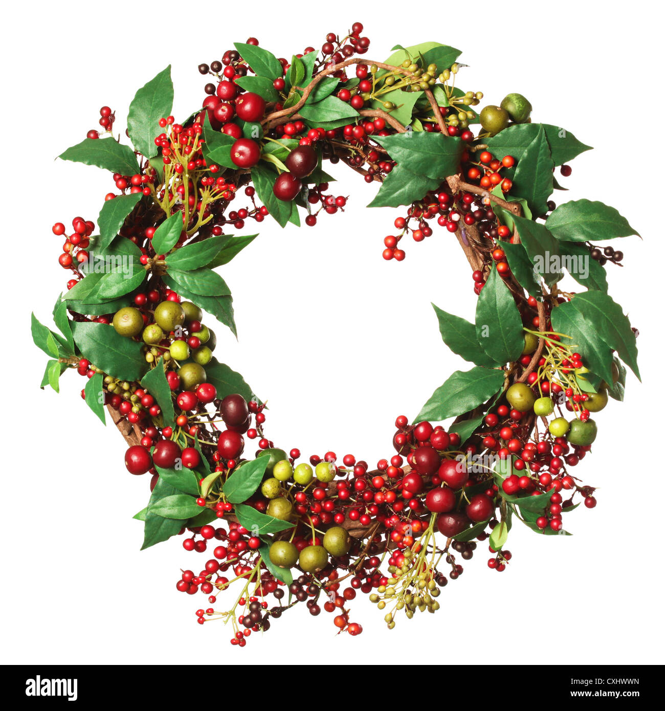 Christmas frame gift branches Cut Out Stock Images & Pictures - Alamy