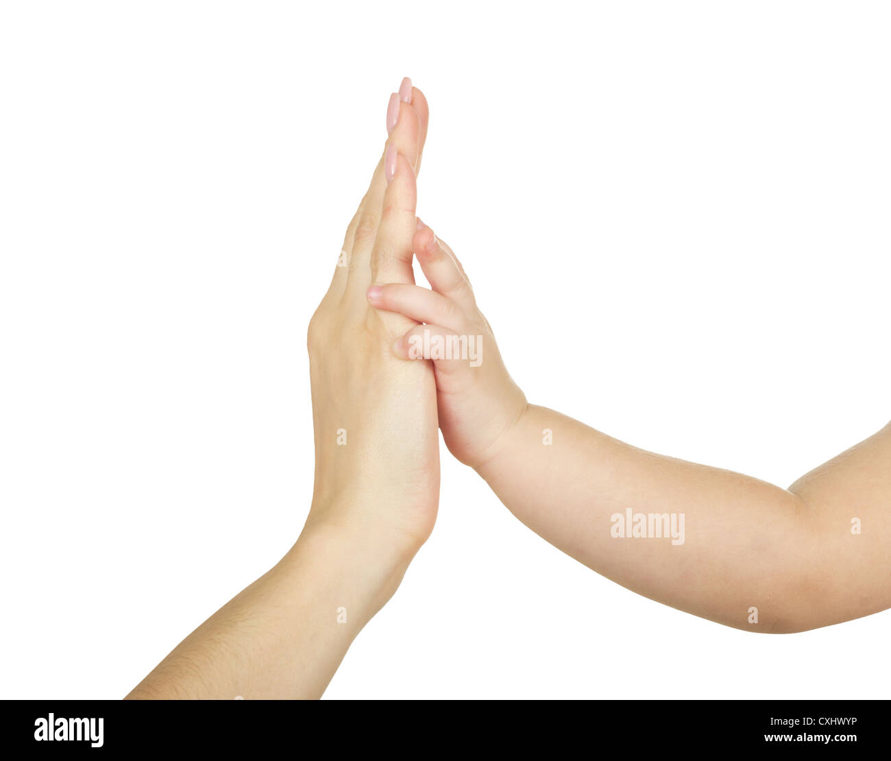 Baby hand holding mother hand Stock Photo - Alamy