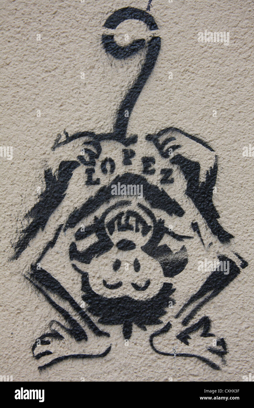 Monkey graffiti hi-res stock photography and images - Alamy