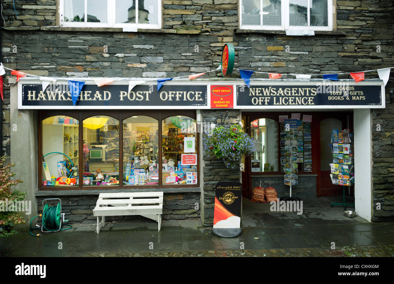 Village hawkshead lake district national hi-res stock photography and ...