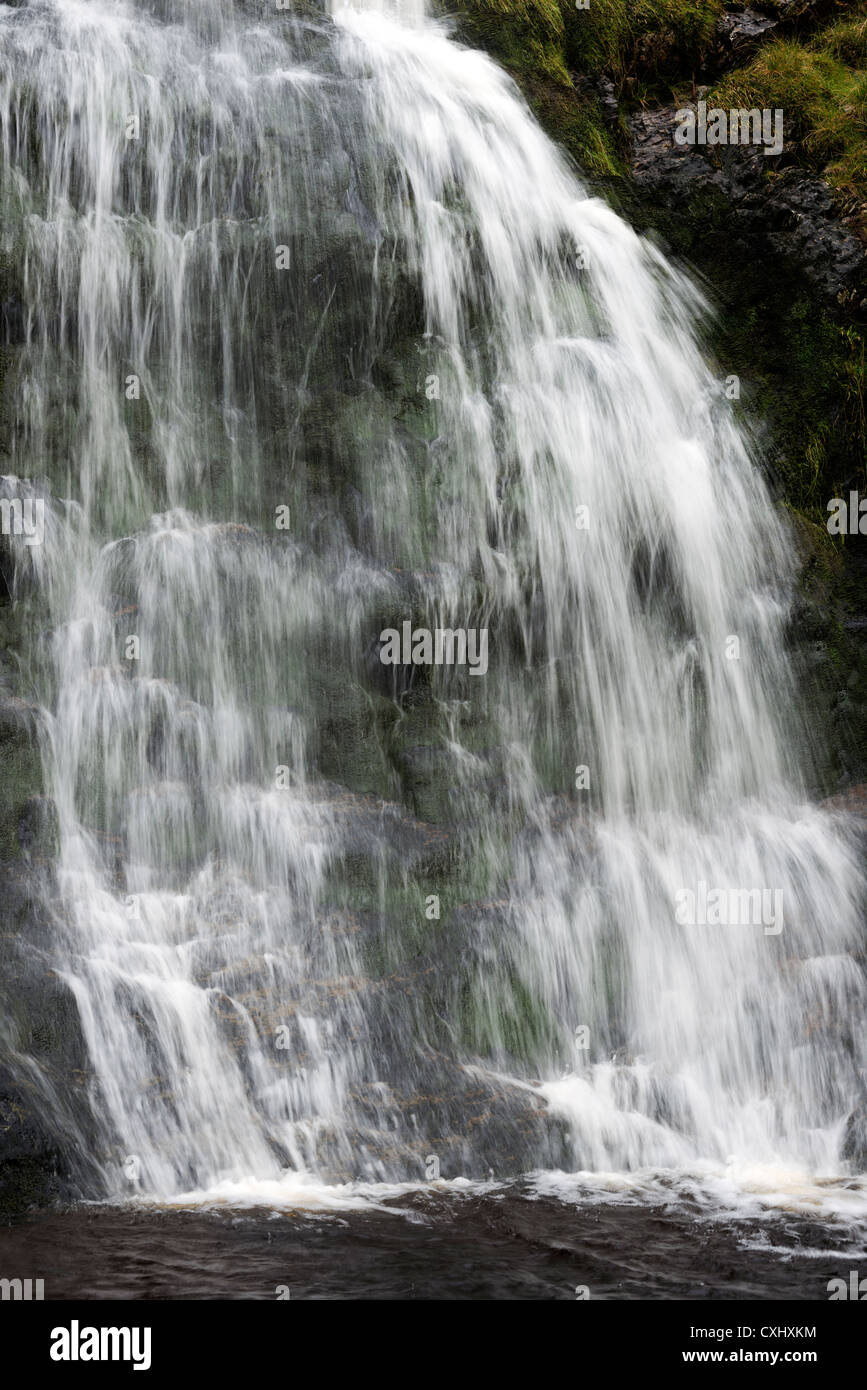 Moss Force waterfall in the Newlands Valley Lake District Cumbria North ...