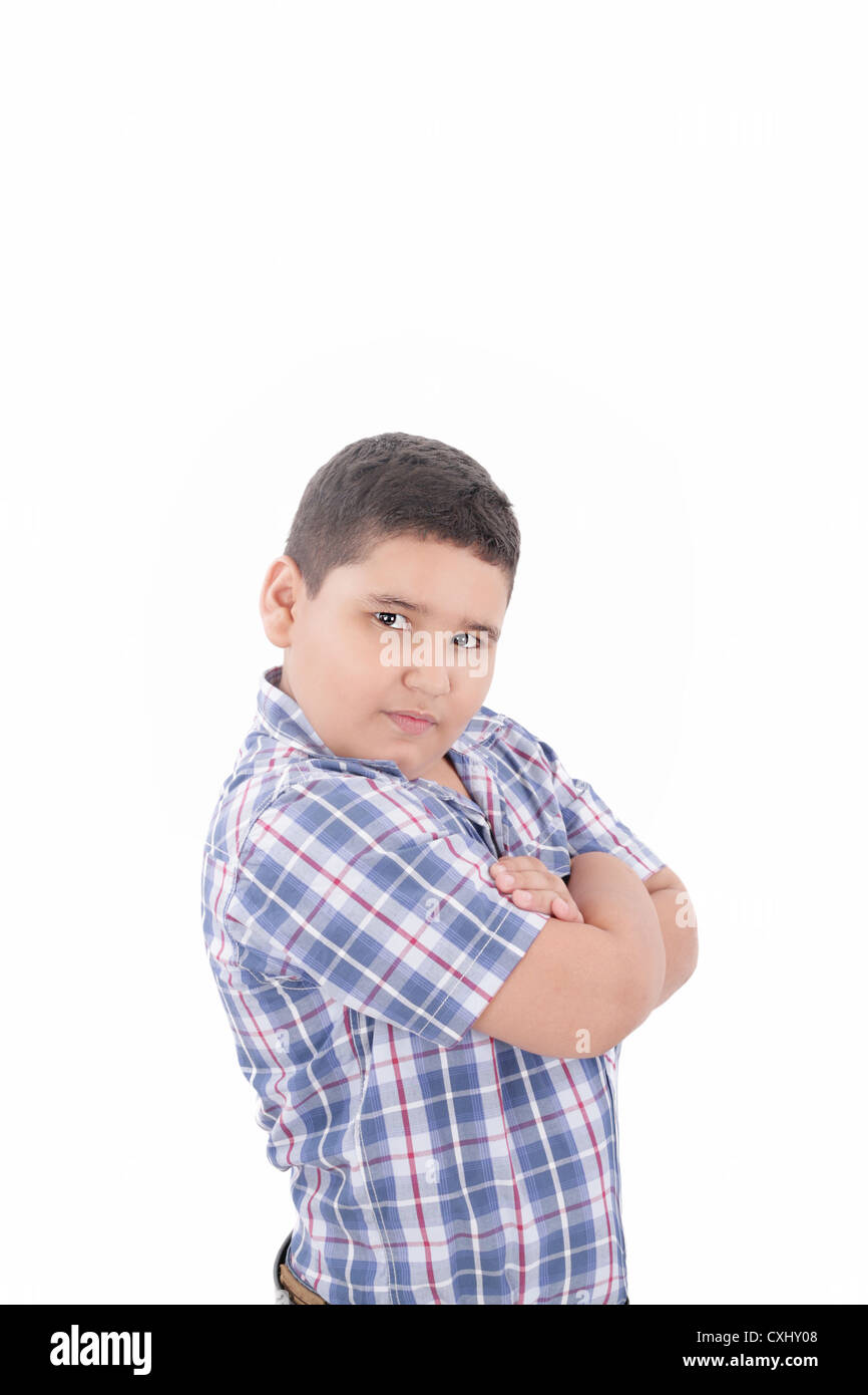 Close up child serious expression Stock Photo - Alamy