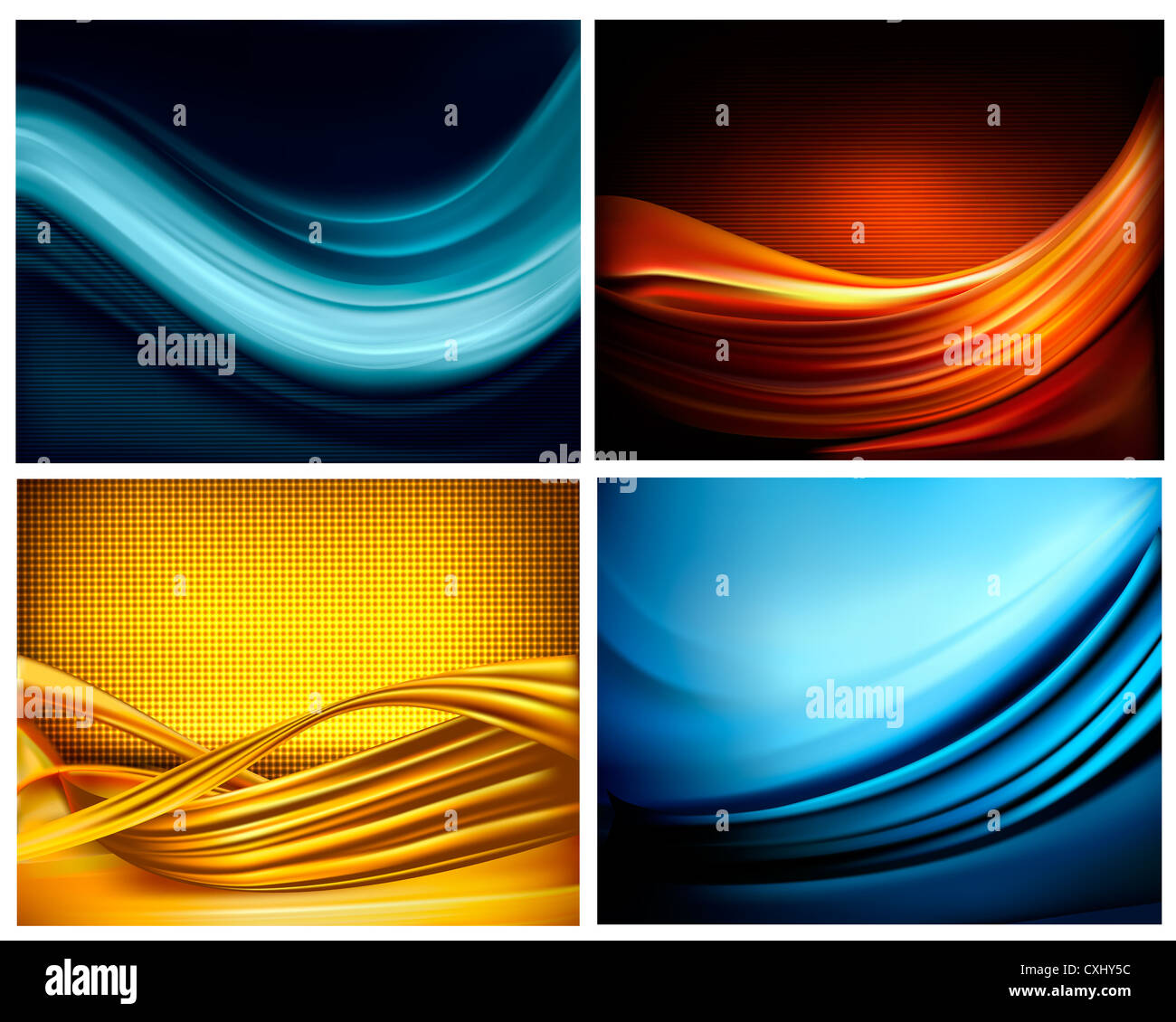 Set of business elegant colorful abstract backgrounds Stock Photo - Alamy