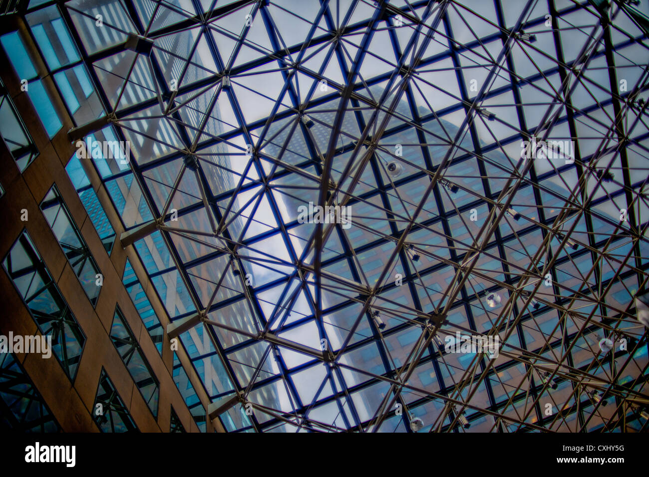 View from inside the Sofitel building in Melbourne city Stock Photo - Alamy